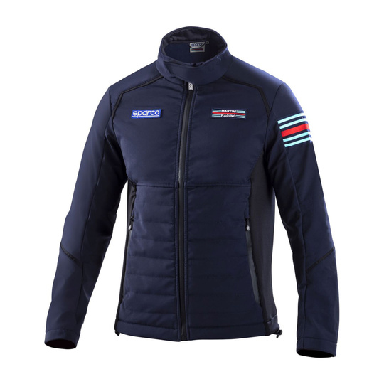 Sparco Mens Martini Racing softshell jacket navy Navy blue | Wind ...