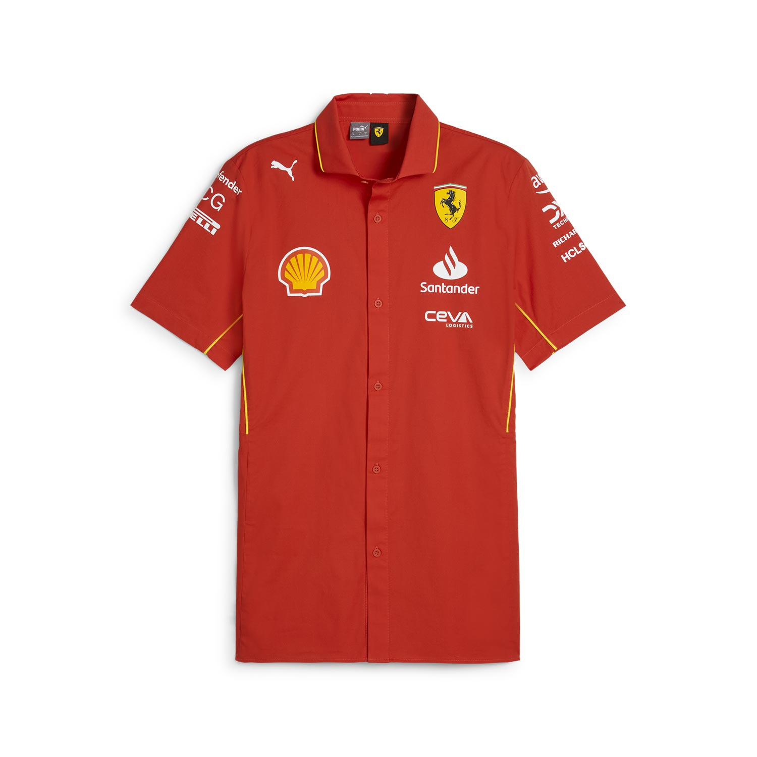 2024 Ferrari F1 Team Dress Shirt | Team Shirts \ Men's ...