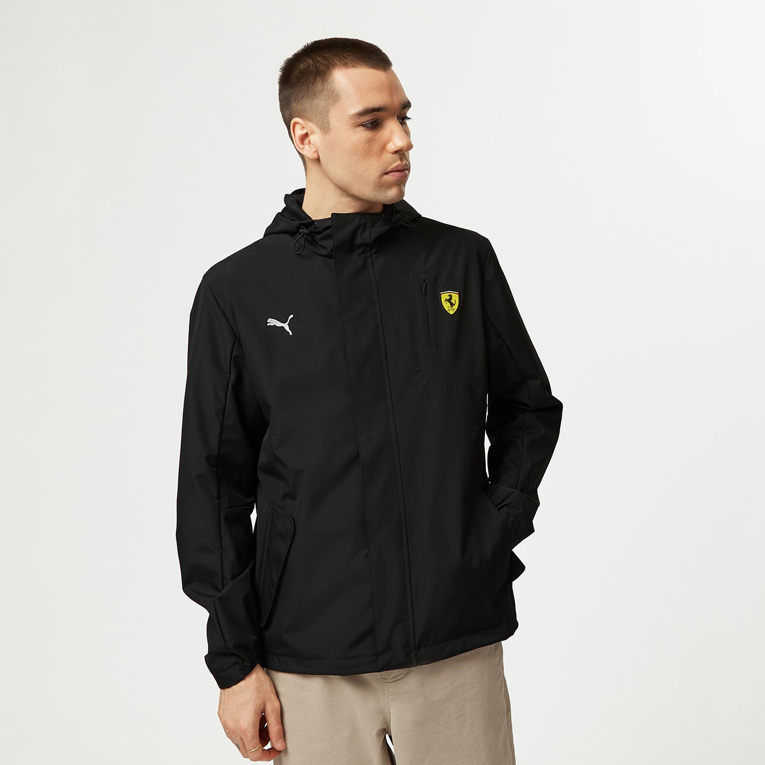 2024 Mens Rain Jacket Black Ferrari F1 Black | Wind Jackets \ Men's ...