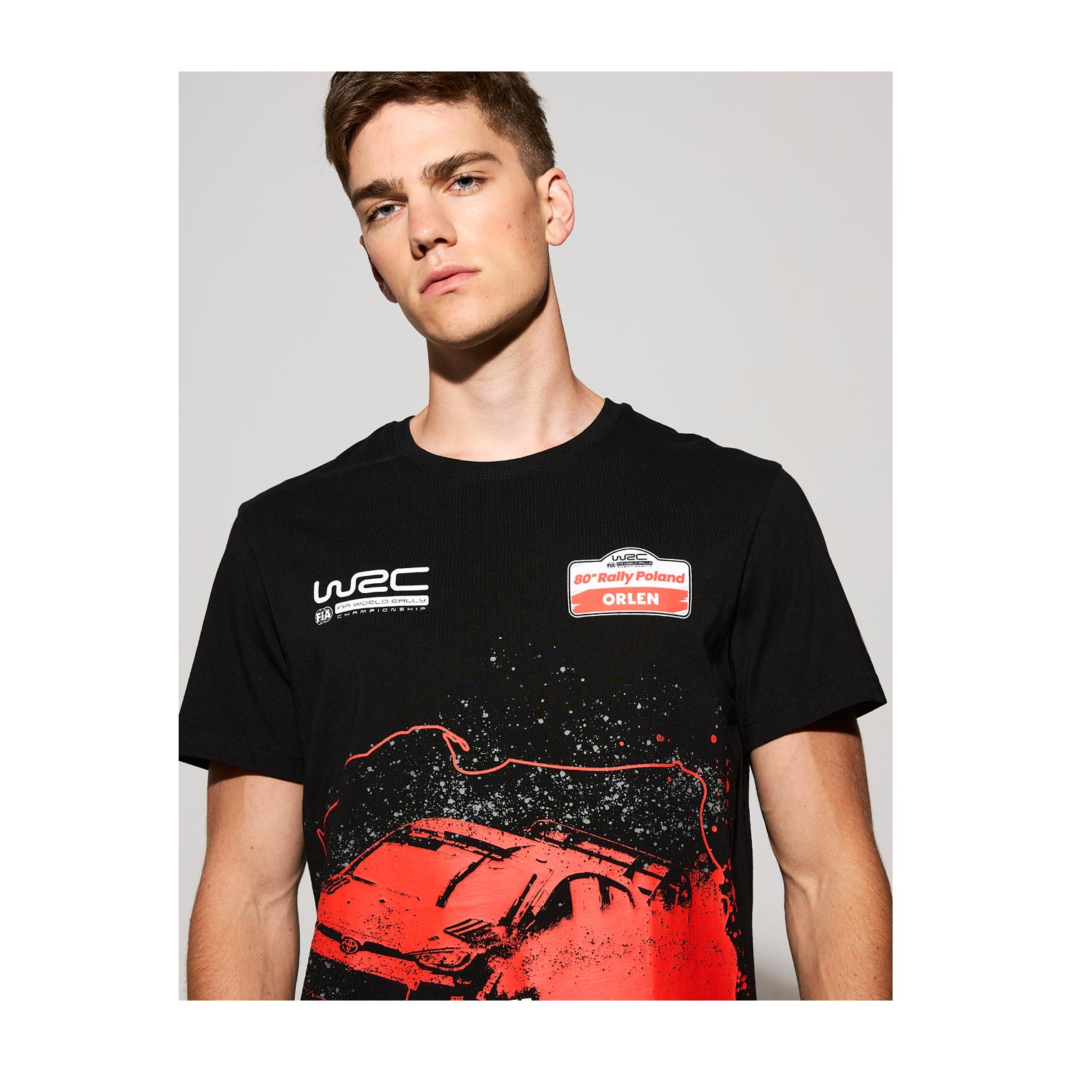 2024 Rally Poland WRC Mens Map T-shirt | T-shirts \ Mens ...