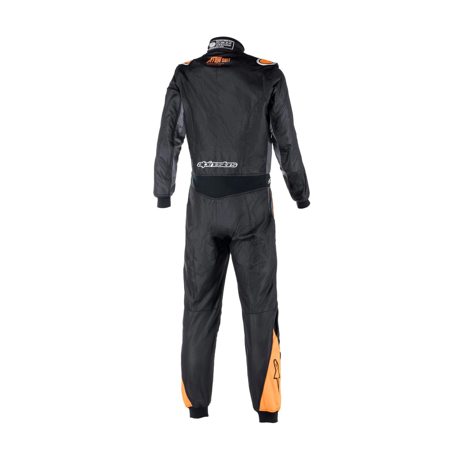 Alpinestars ATOM GRAPHIC Race Suit Black (FIA) Orange || Black | Rally ...