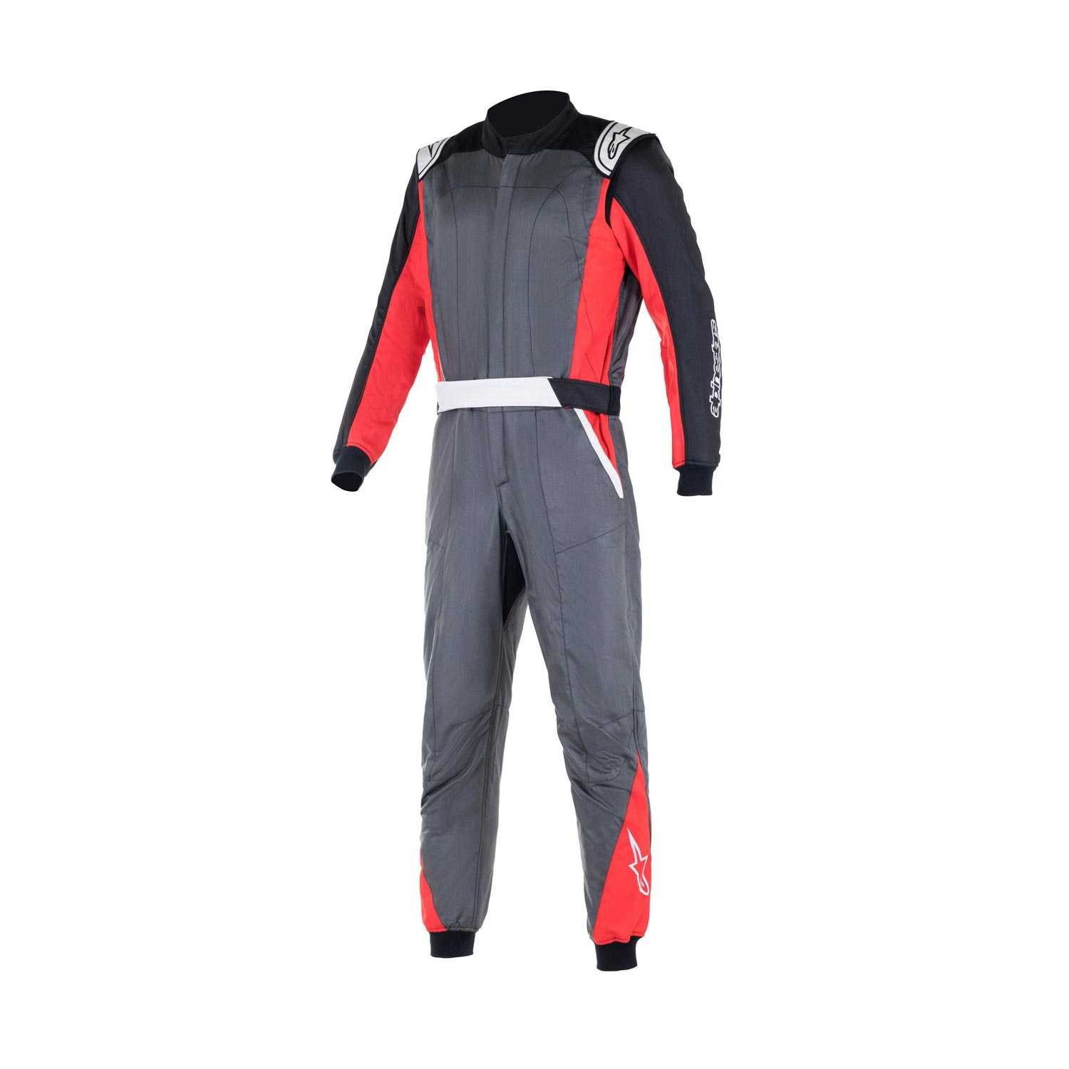 Alpinestars ATOM Race Suit Grey/Red (FIA) Red || Grey | Rally Suits ...