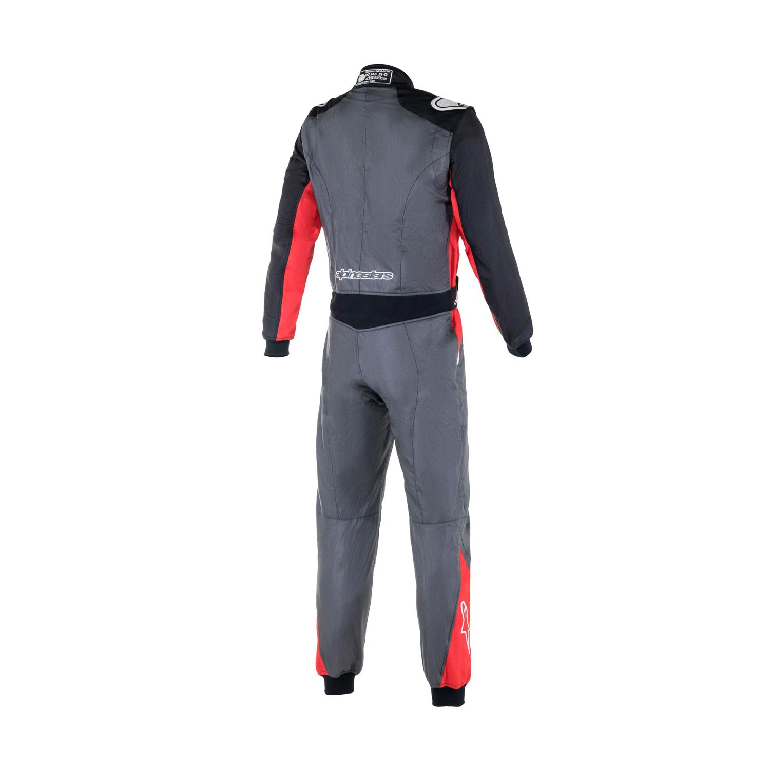 Alpinestars ATOM Race Suit Grey/Red (FIA) Red || Grey | Rally Suits ...