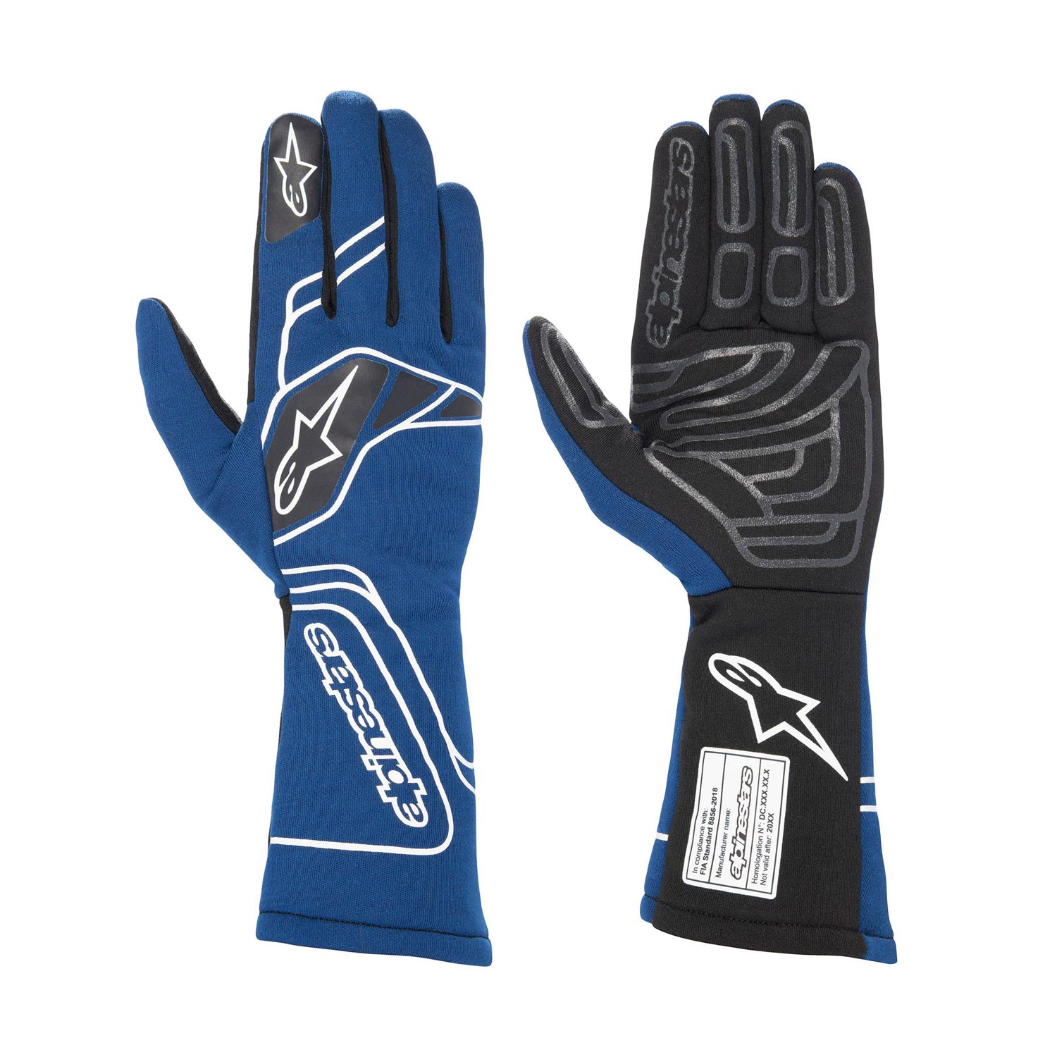 Alpinestars Tech-1 START V3 Gloves Blue (FIA) Blue | Gloves \ with FIA ...