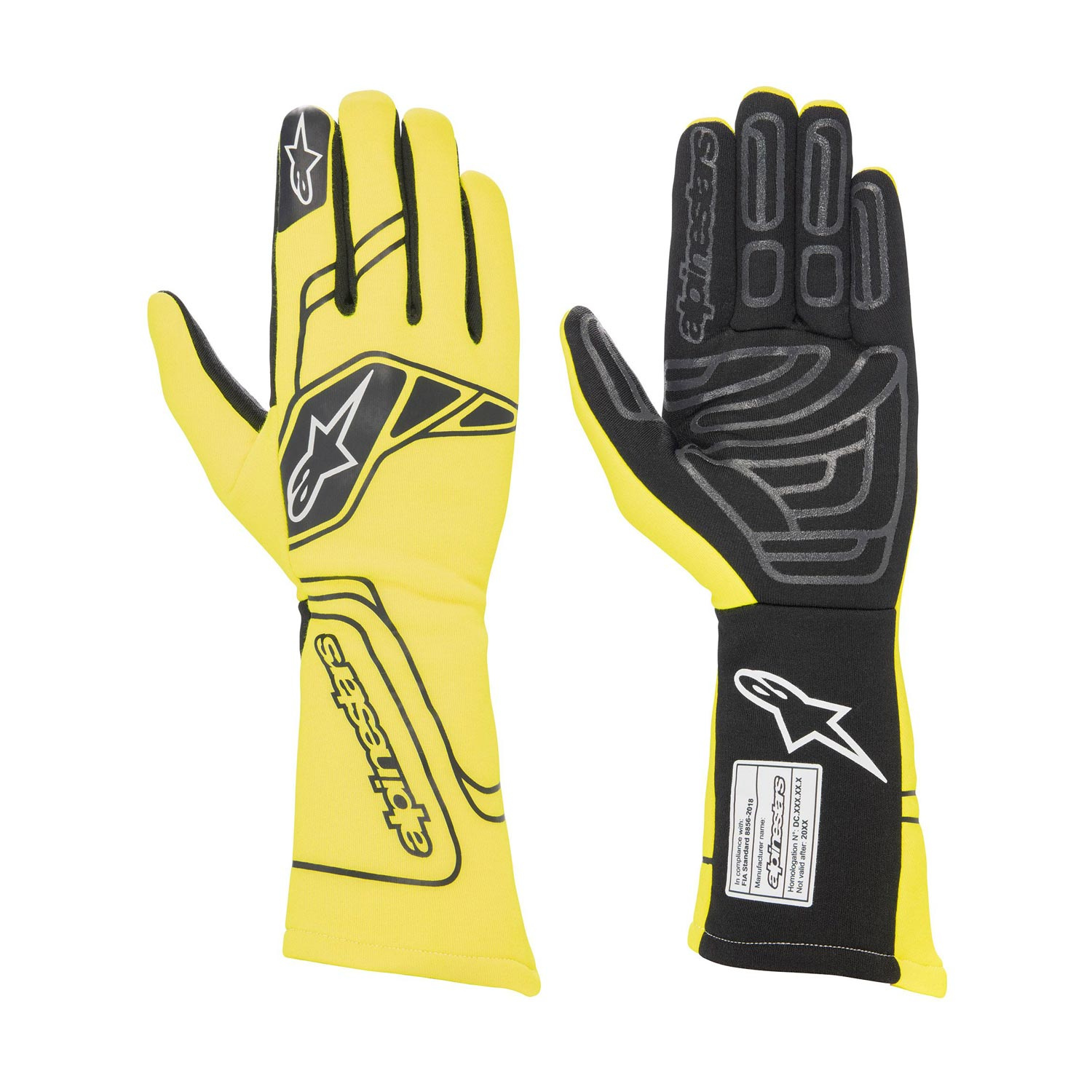 Alpinestars Tech-1 START V3 Gloves Yellow (FIA) Yellow | Gloves \ with ...
