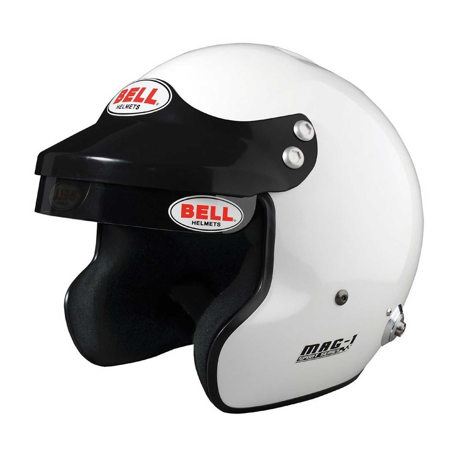 Bell MAG 1 HANS Open Face Helmet White (FIA homologation) | Helmets ...