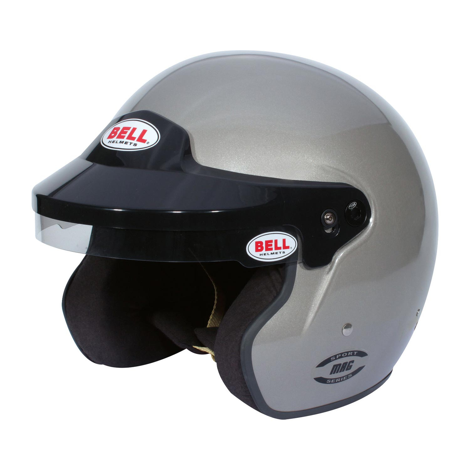 Bell MAG Open Face Helmet Silver with HANS clips (FIA) | Helmets \ Open ...