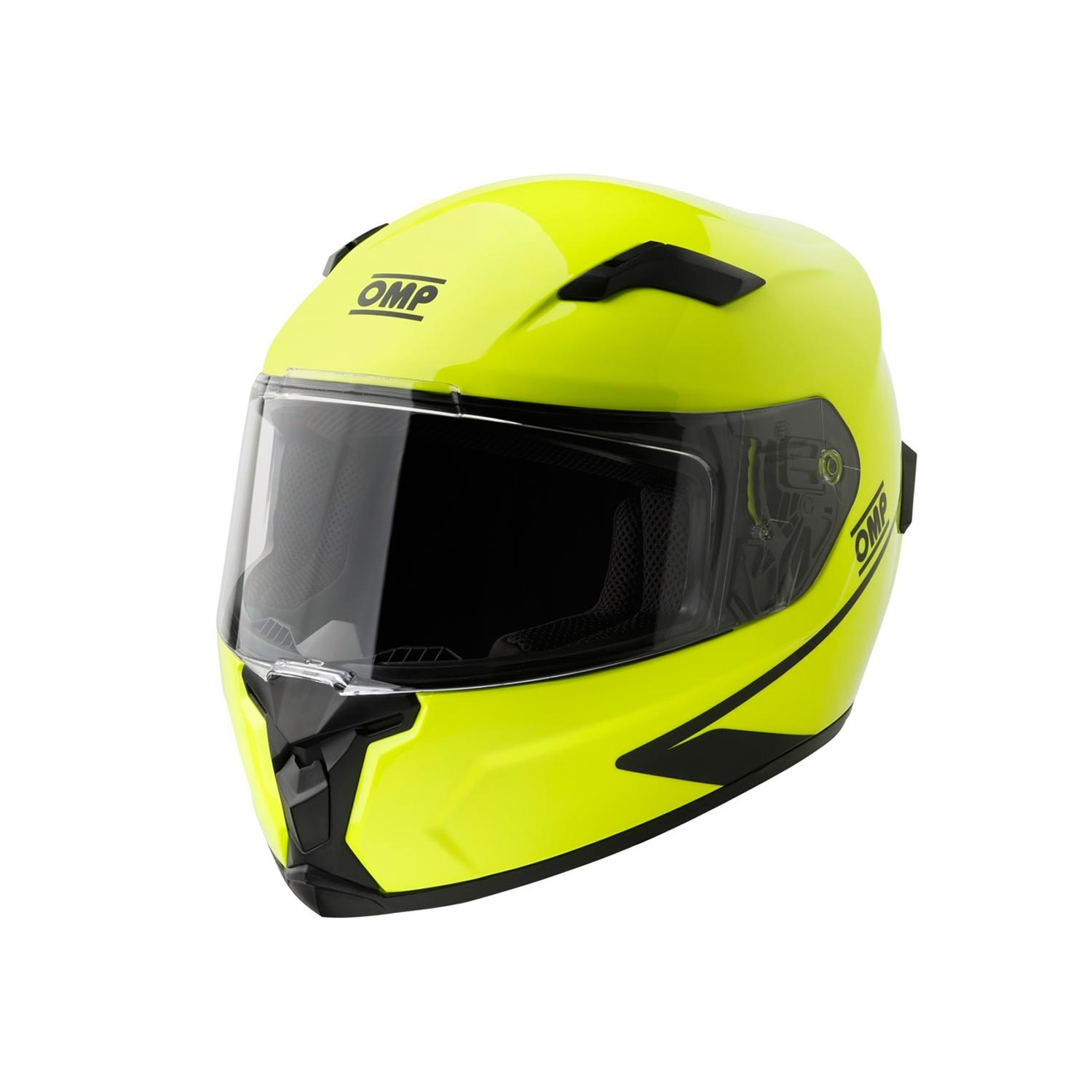OMP CIRCUIT EVO 2 Full Face Helmet Yellow | Helmets \ Full Face Helmets ...