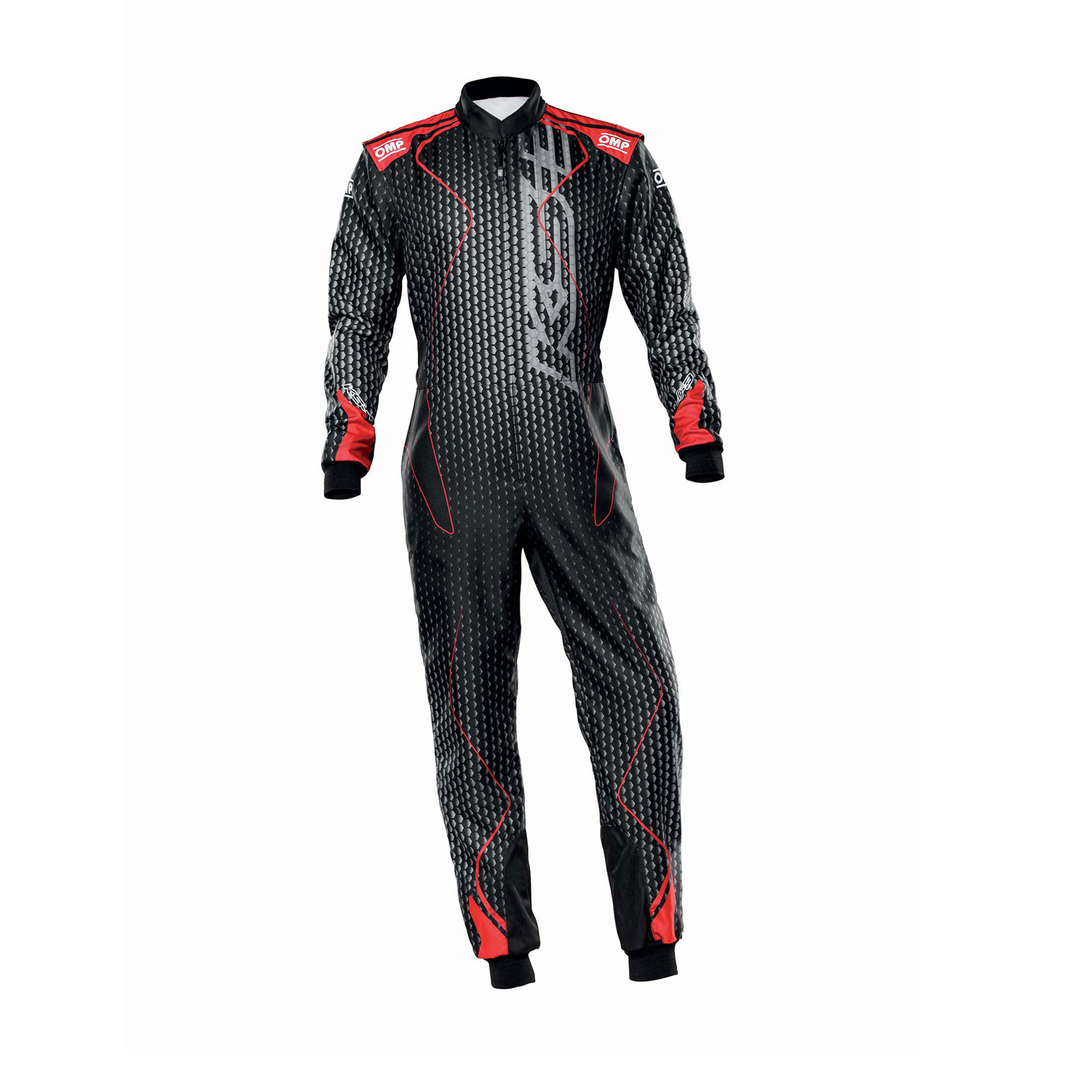 OMP KS-3 ART Karting Suit Black/Red (CIK-FIA) Red || Black | Rally ...