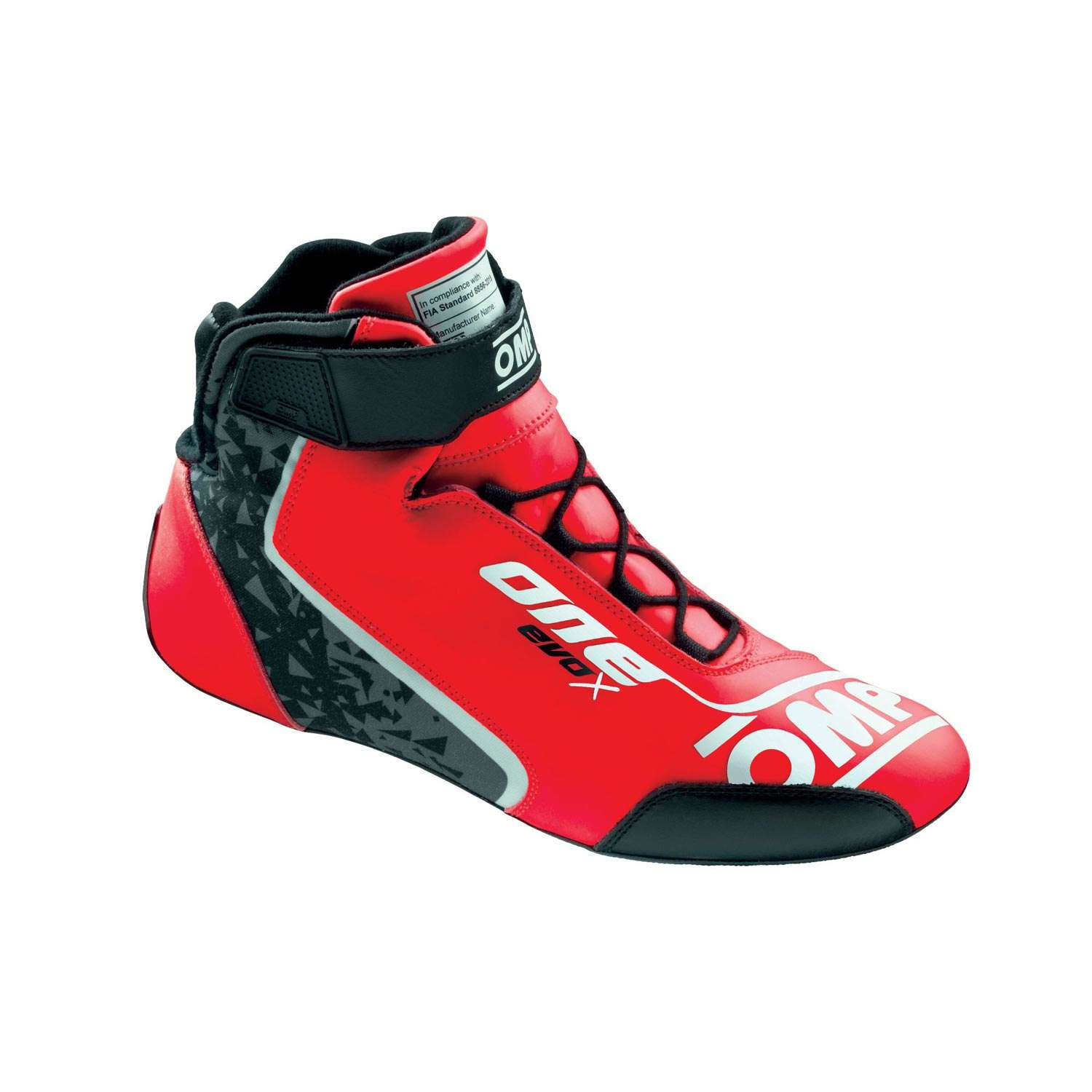 OMP ONE EVO X Racing Shoes Red (FIA ) Red | Shoes \ with FIA ...