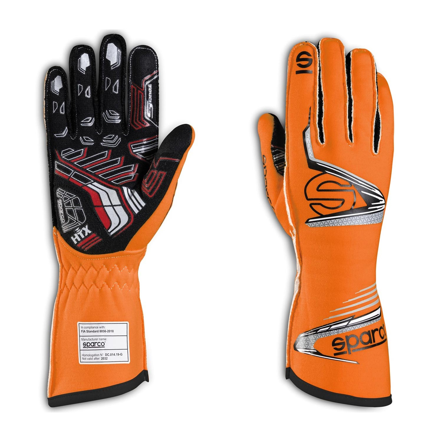 Sparco ARROW MY20 Rally Gloves orange (FIA) | Gloves \ with FIA ...