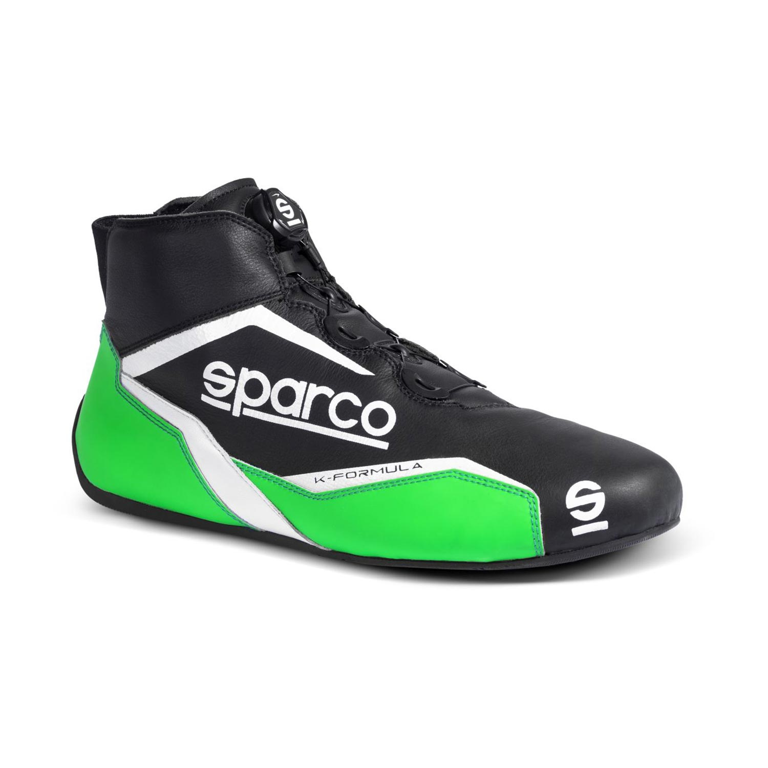 Sparco K-FORMULA MY22 Kart Shoes Black-Green Green || Black | Shoes ...