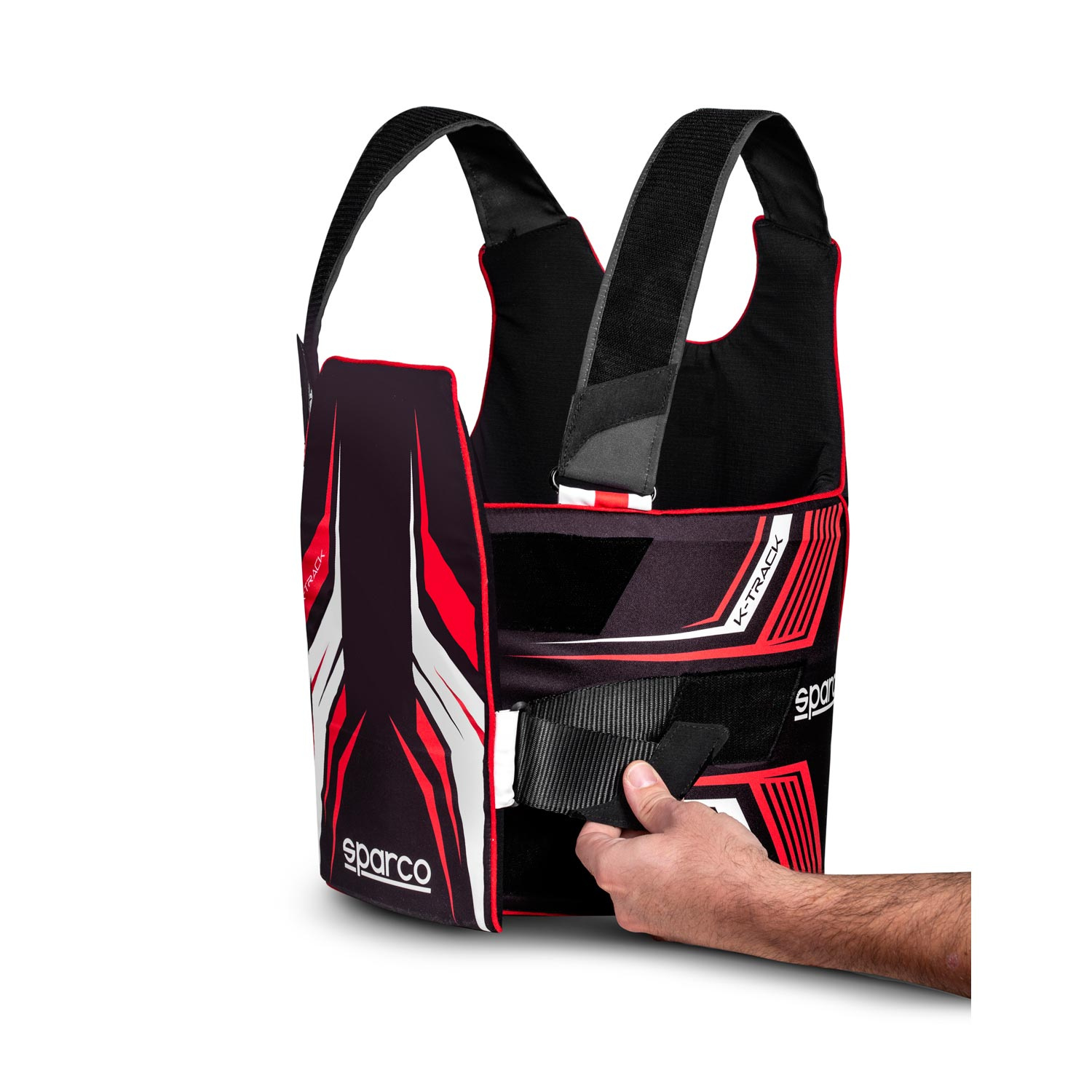 Sparco K-Track Rib Protection Vest black-red Red || Black | Protection ...