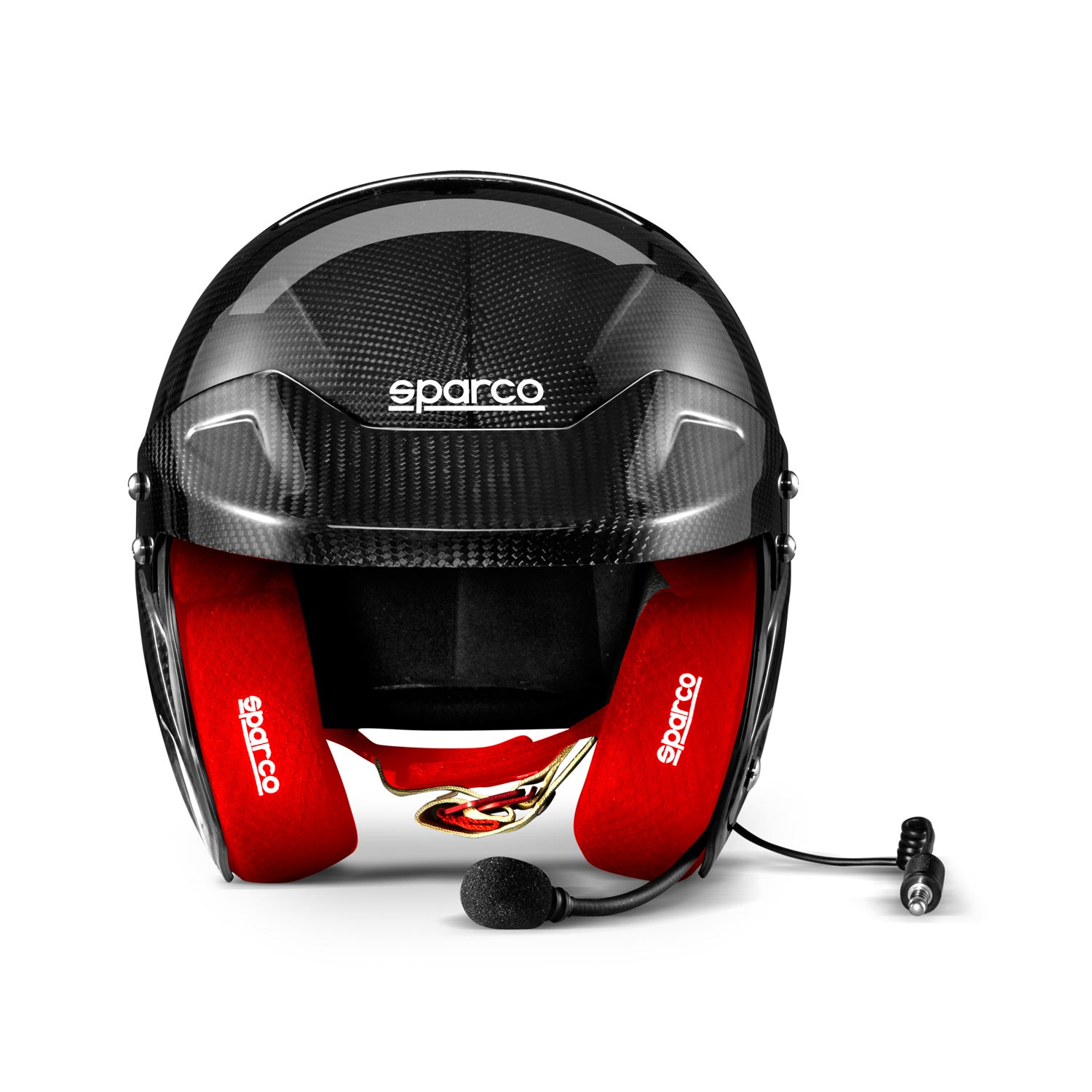 Sparco RJ-I Carbon Helmet black-red (FIA) | Helmets \ Open Face Helmets ...