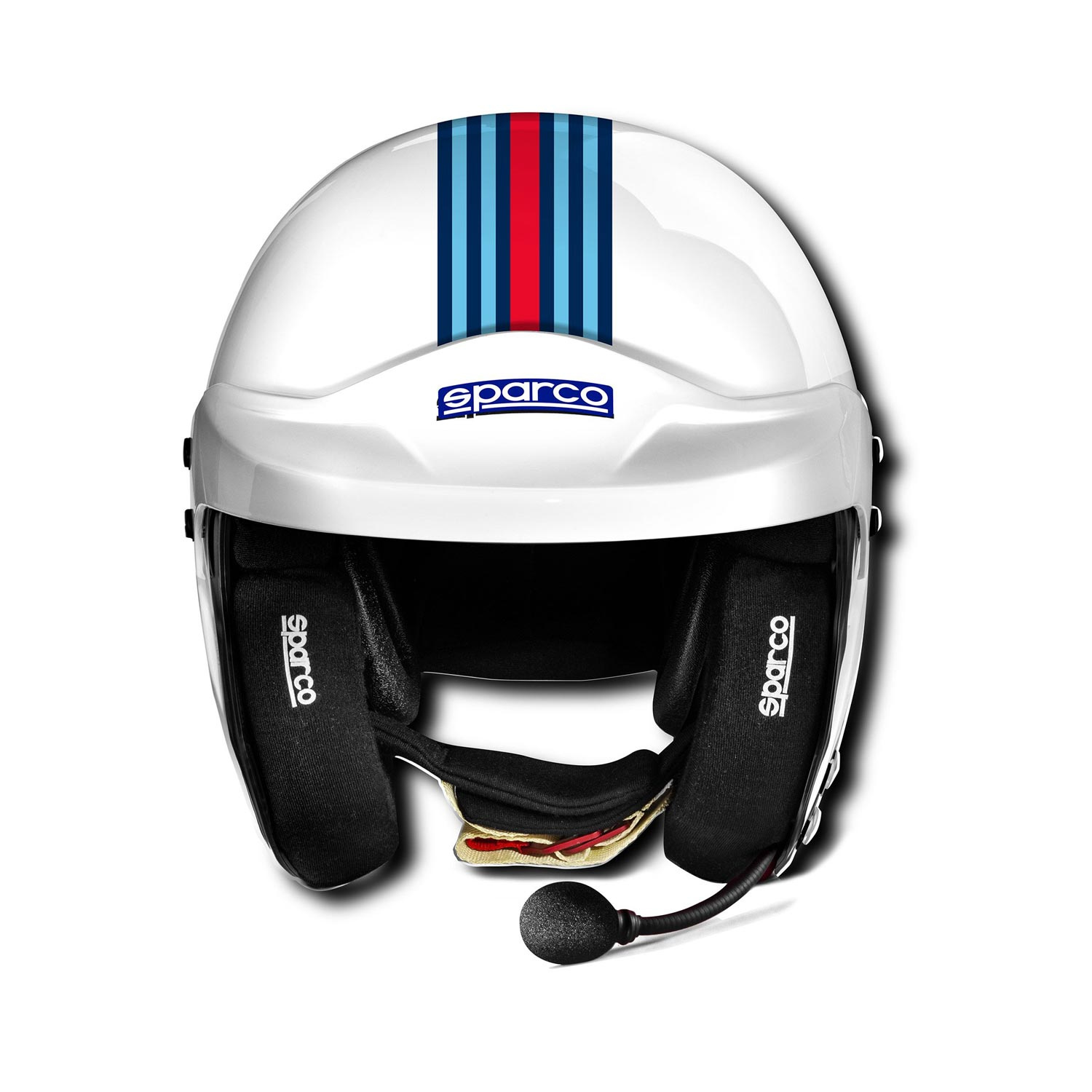 Sparco RJ-I Martini Racing Stripe Open Face Helmet (FIA) | Helmets ...