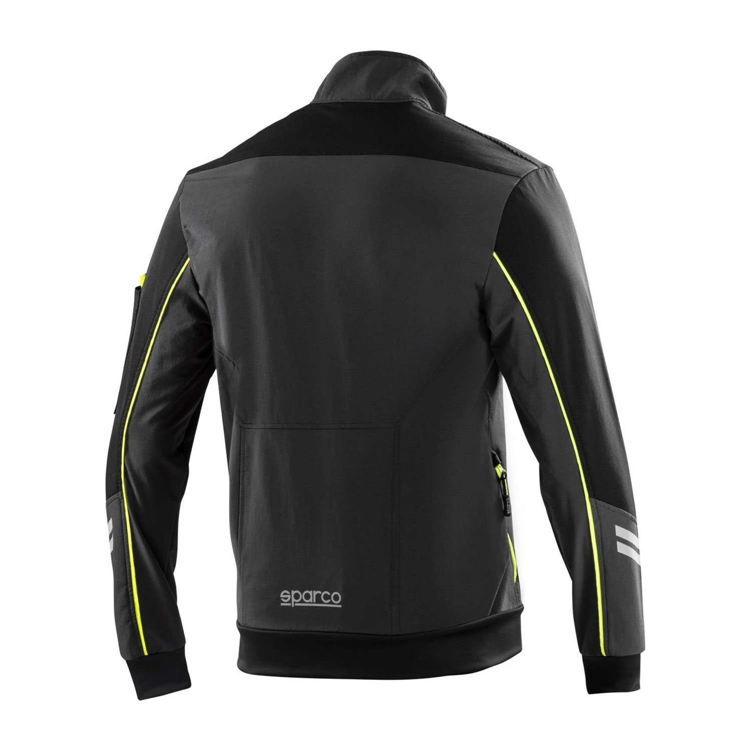 Sparco TECH Mens jacket grey Yellow || Grey | Wind Jackets \ Men's ...