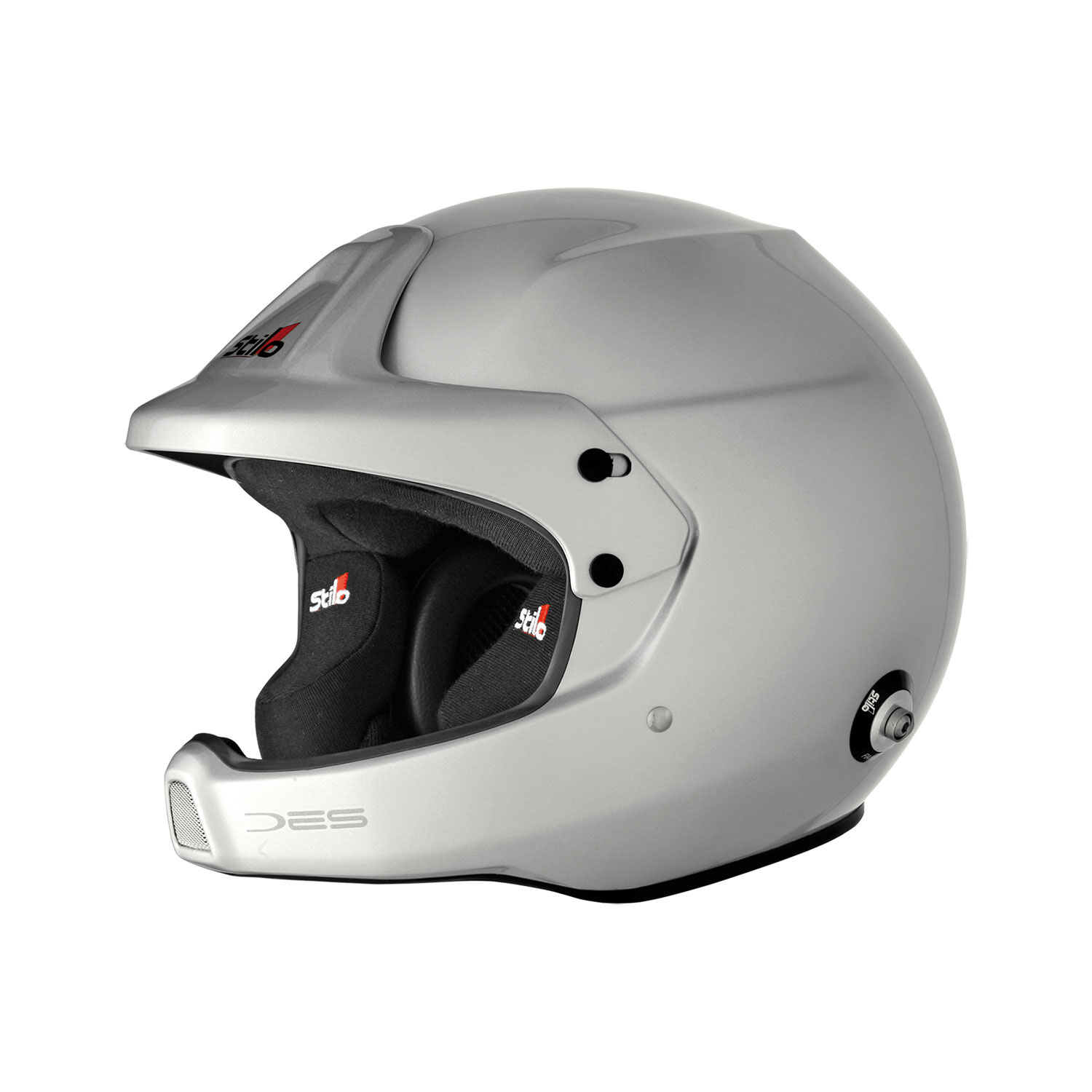 Stilo WRC DES Composite Rally Open Face Helmet (FIA) Silver | Helmets ...