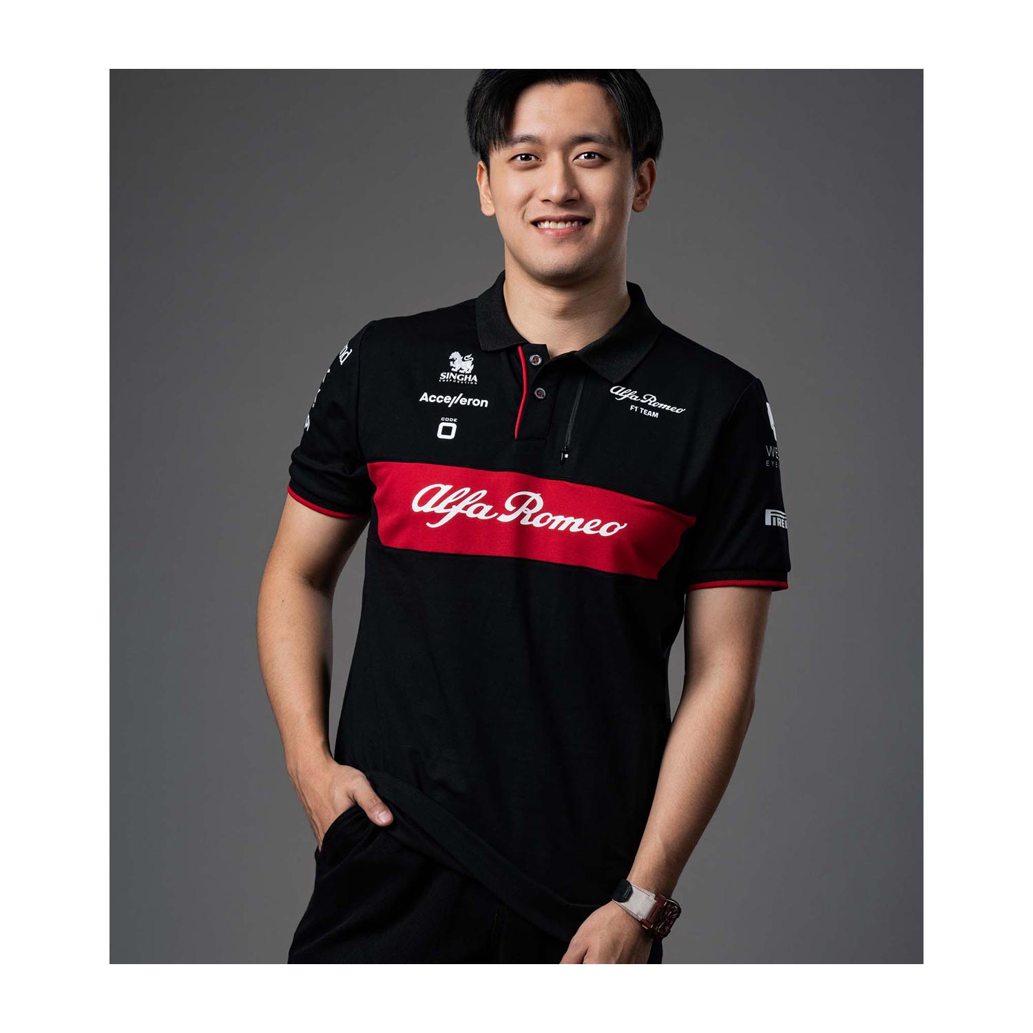 Alfa Romeo F1 Mens Team Polo Shirt | Polo Shirts \ Men's ...